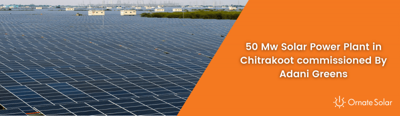 At Chitrakoot Adani Greens Commissioned One More Solar Power Plant
