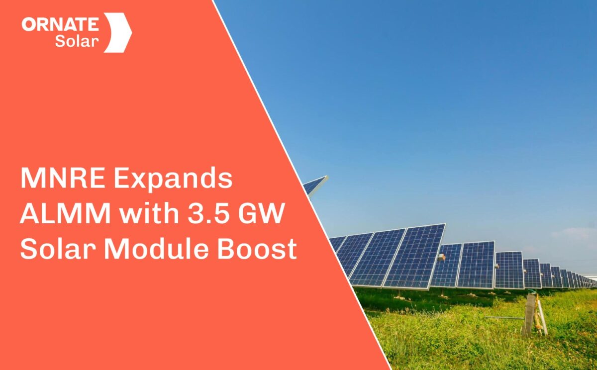 MNRE Expands ALMM with 3.5 GW Solar Module Boost